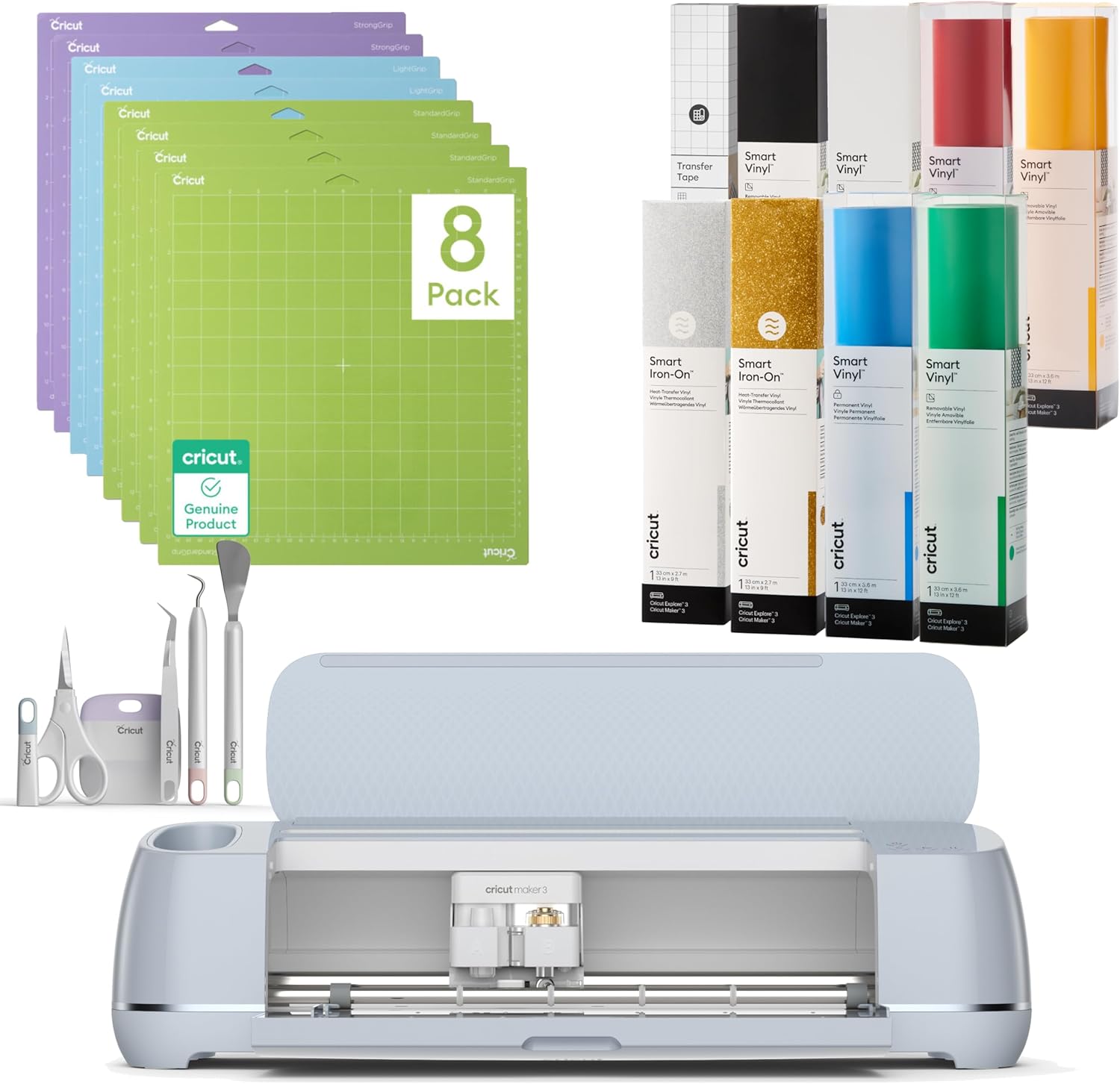 Cricut Maker 3 Mega Paket 2025 – Smart Schneideplotter mit Zubehör ...