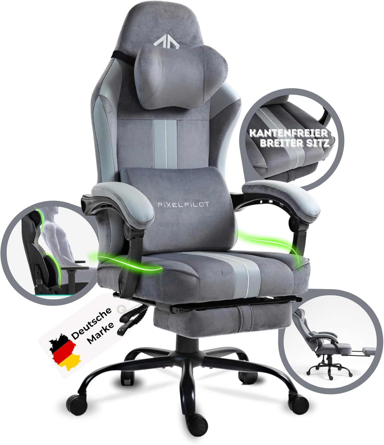 PixelPilot® Gaming Stuhl Nebula I – Ergonomisch & stylisch
