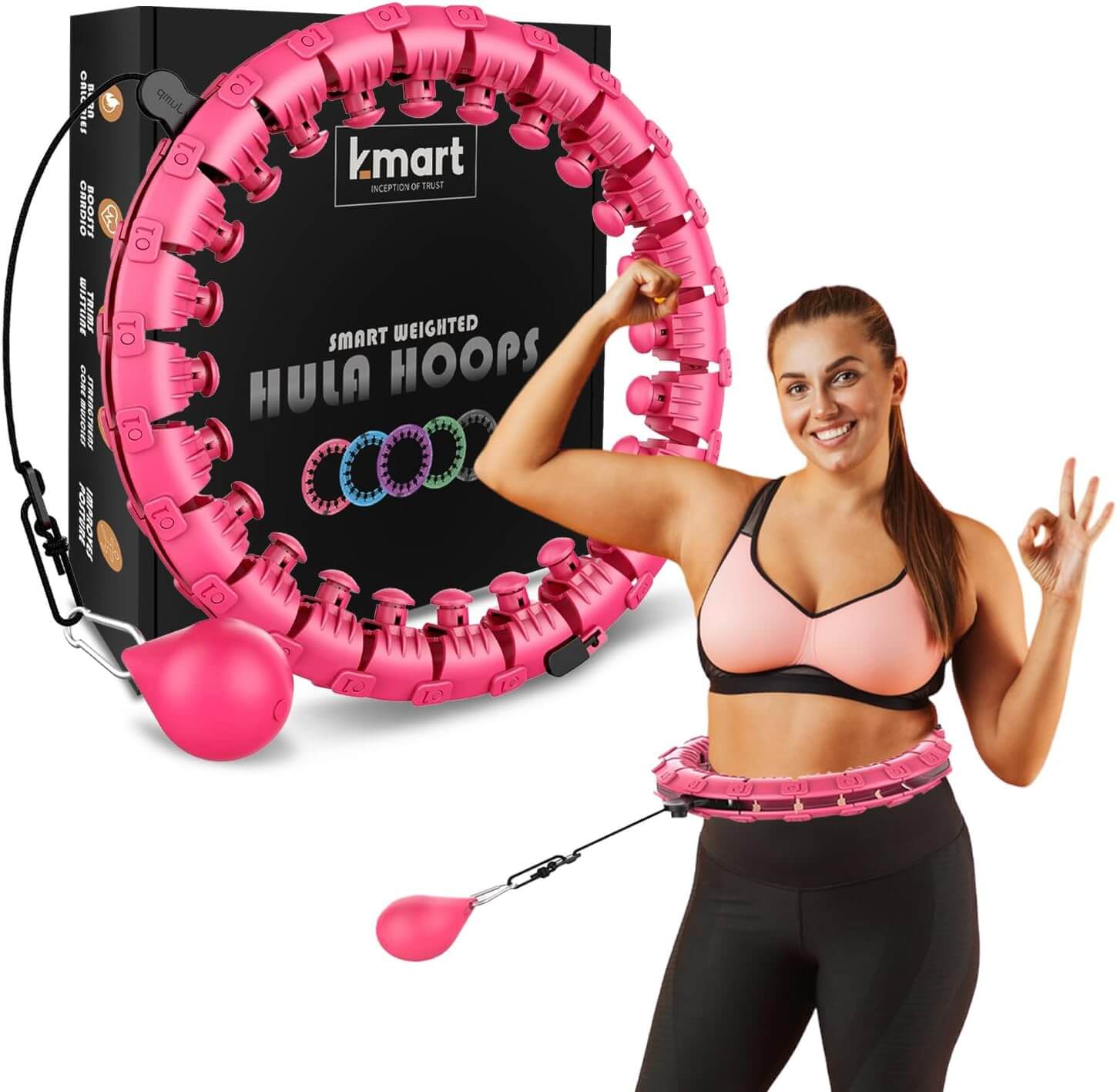 K-MART Smart Hula Ring: 2-in-1 Fitness und Massage