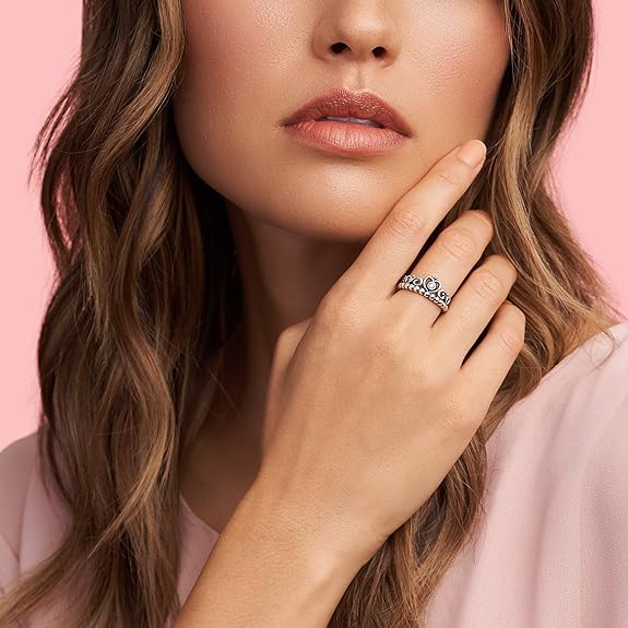 Pandora Damen-Ring 925 Sterling Silber Zirkonia weiß